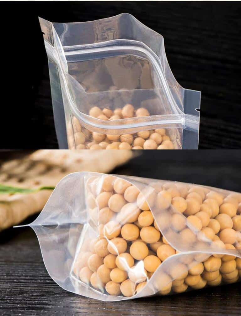 Bolsa stand up pouch transparente con zipper - Broempaques